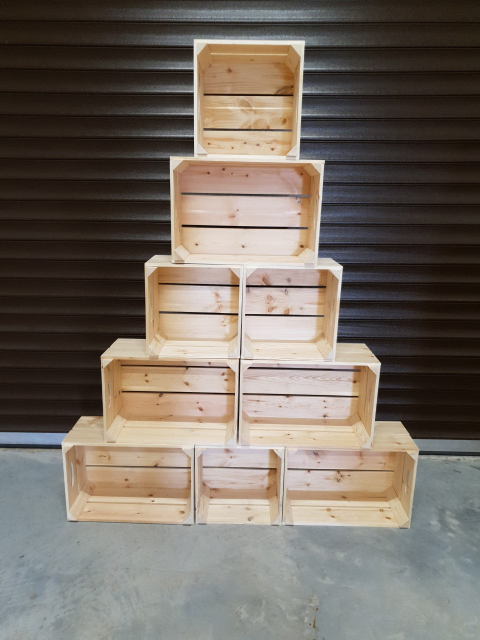 Wooden Crate Christmas Tree Display – Devon Crates