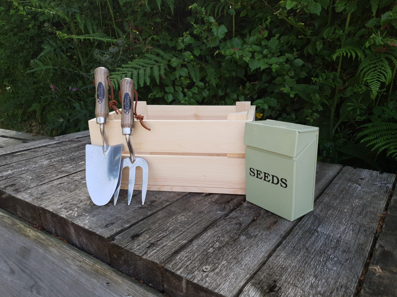 Small personalised Garden Planter Crate – Devon Crates