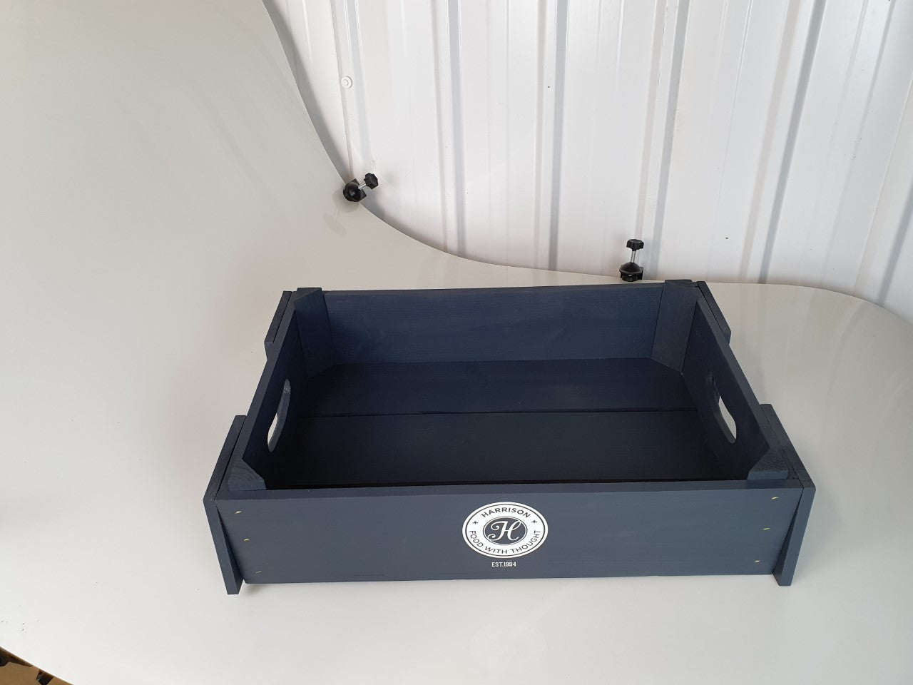 Branded Wooden Till Point Display Unit – Devon Crates